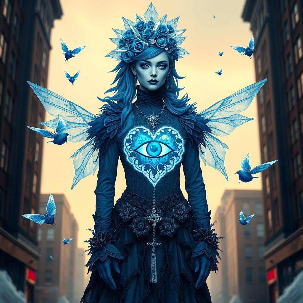 An artist creates a Street art graffiti mural of Jack Frost wearing an ...