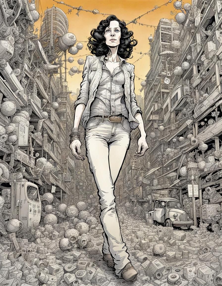 In the style of Geof Darrow (default portrait) - AI Generated Artwork ...