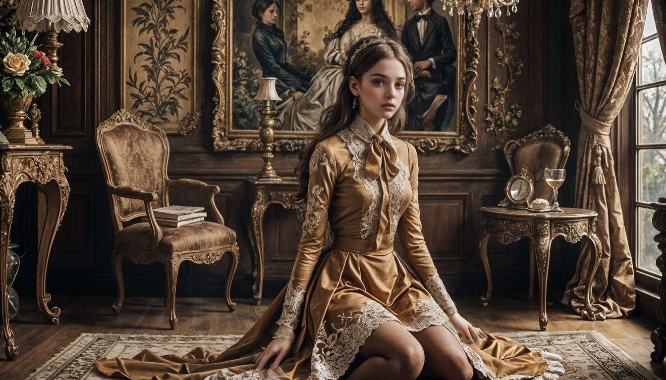 A gorgeous room and a dignified girl - AI Generated Artwork - NightCafe ...