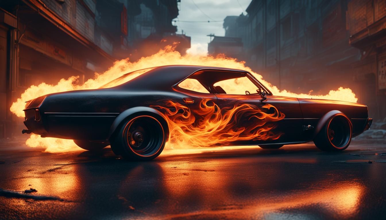 American Muscle Car - AI Generated Artwork - NightCafe Creator