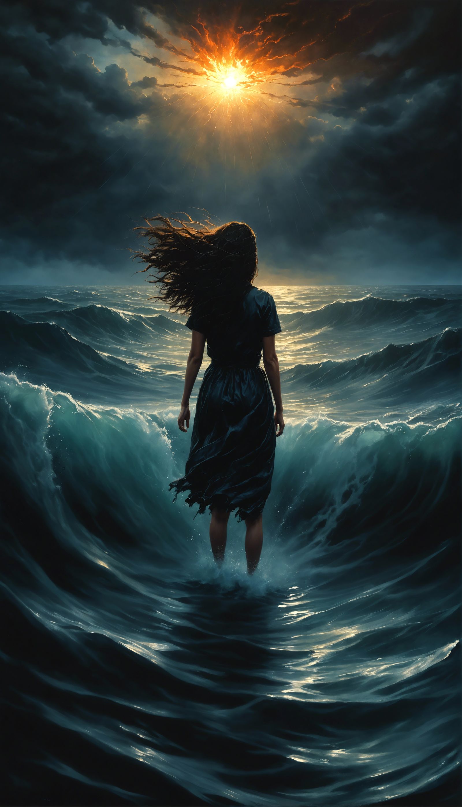 Face the Storm - AI Generated Artwork - NightCafe Creator