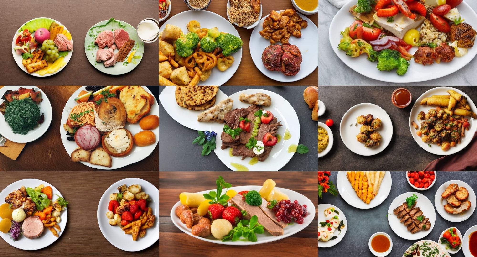 a plate of really appealing food : r/nightcafe