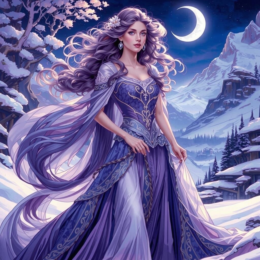 Musical banshee - Ethereal Banshee Serenades Snowy Peaks in ...