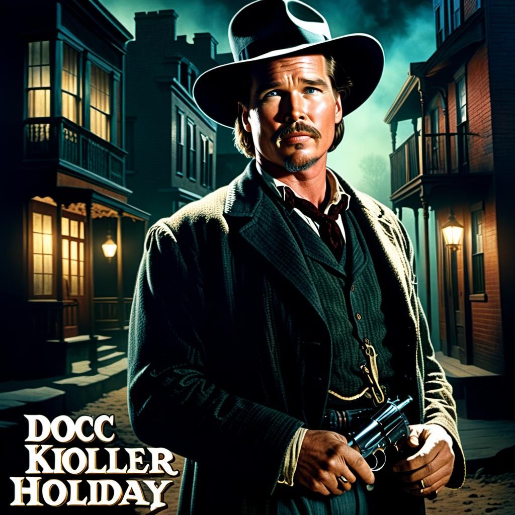 Val Kilmer as Doc Holiday Movie poster - AI Generated Artwork ...