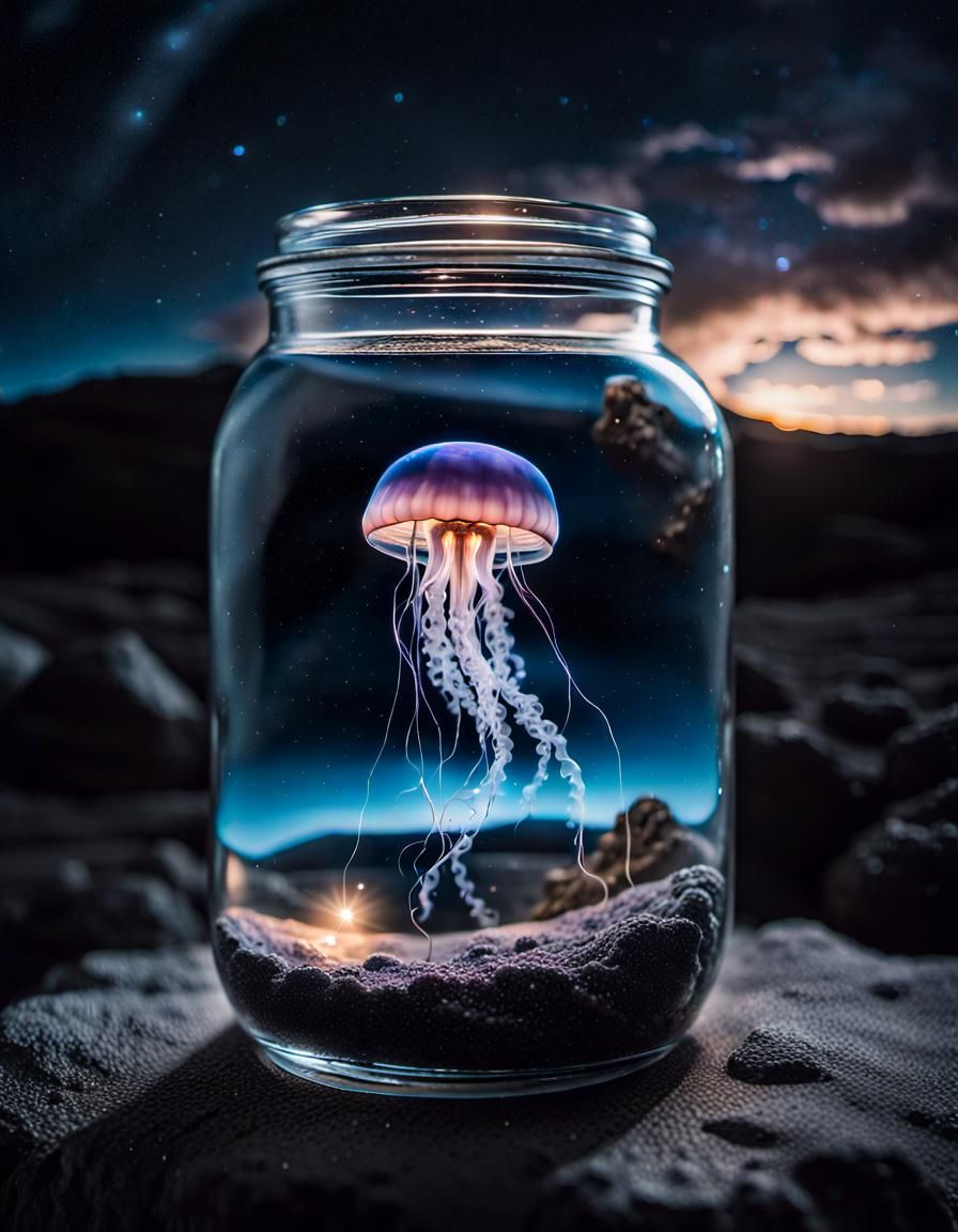 Dark fantasy Surrealism breathtakingly beautiful cloudy sky night on ...