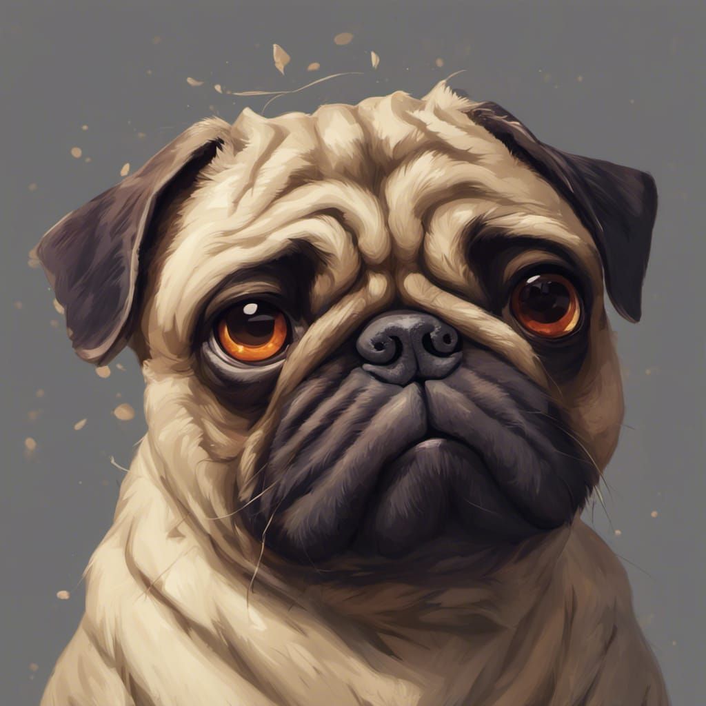 Pug - AI Generated Artwork - NightCafe Creator