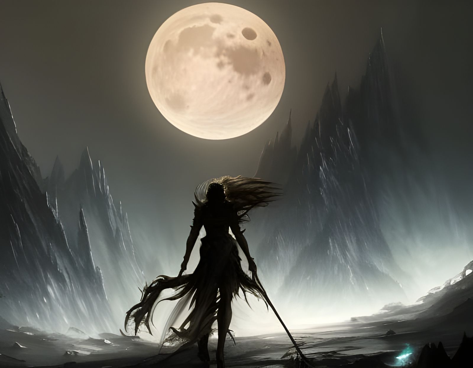 Cruel Moon Bring The End - AI Generated Artwork - NightCafe Creator
