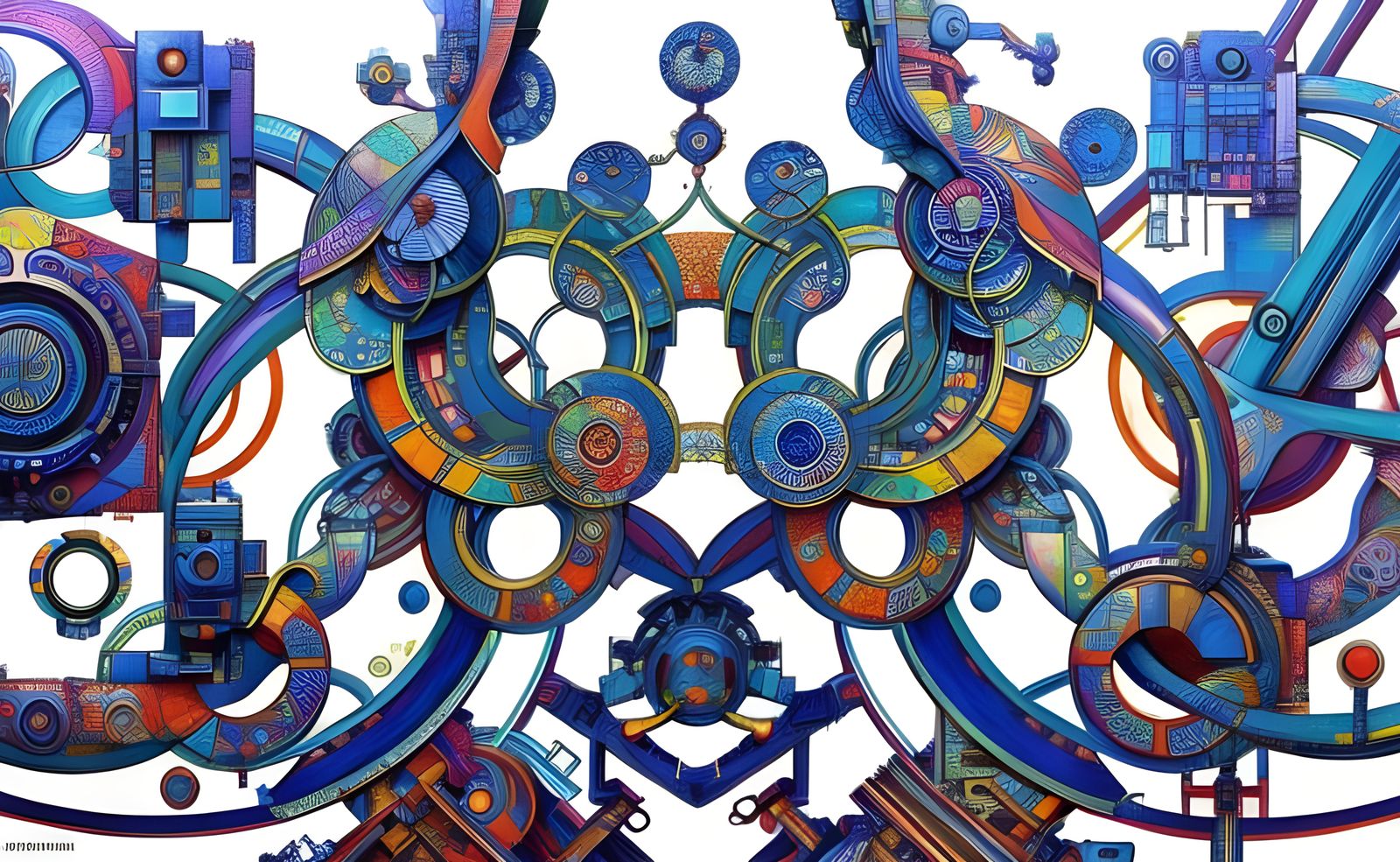 Abstract technical psy-sci-fi 26jun23 - AI Generated Artwork ...