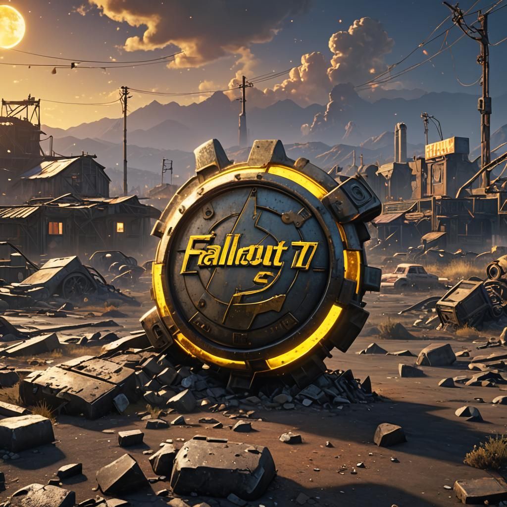 Fallout 76 logo - Fallout 76 Logo in a Post-Apocalyptic Was...