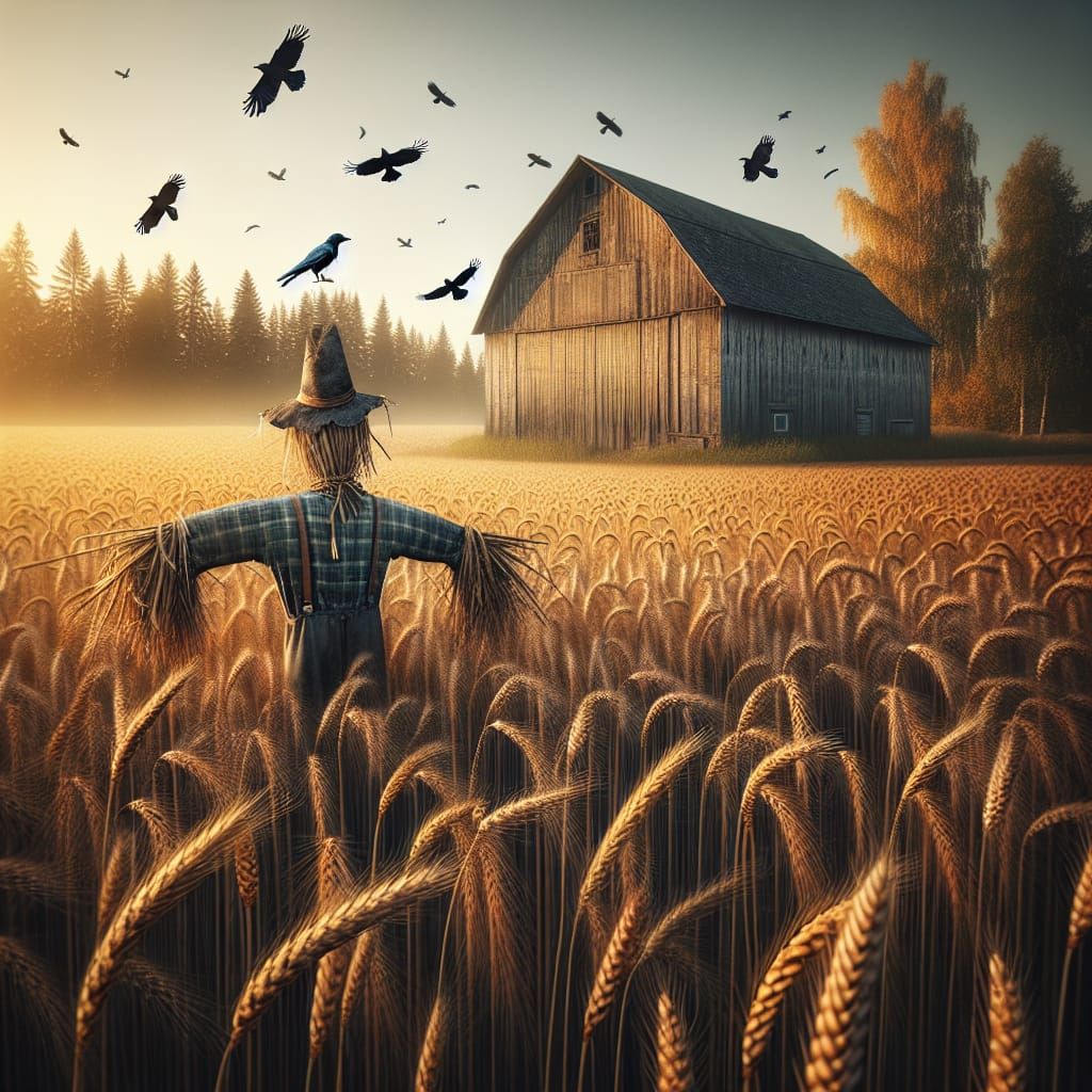 Country Scarecrow - AI Generated Artwork - NightCafe Creator