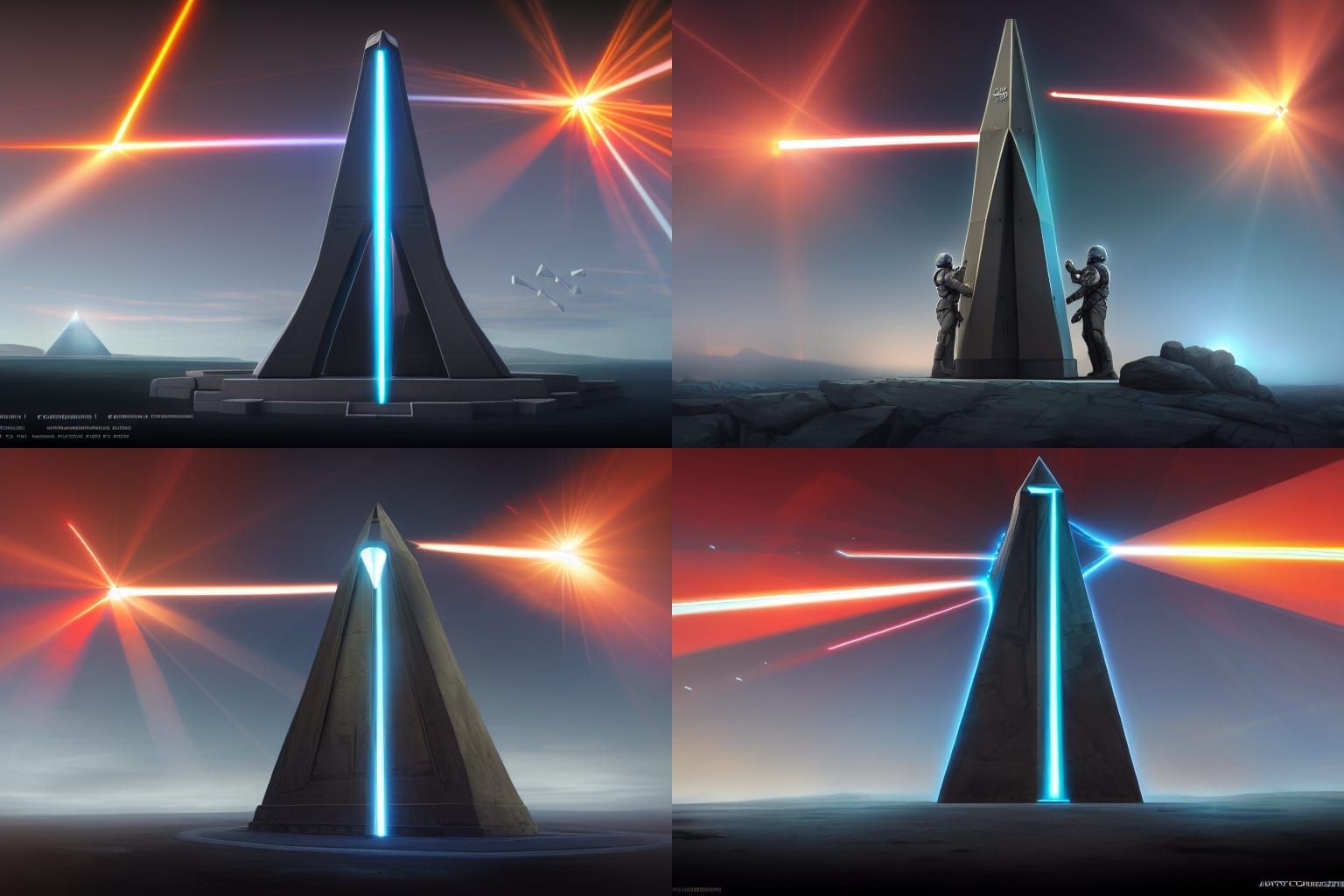 Obelisk of Light Evolutions : r/nightcafe