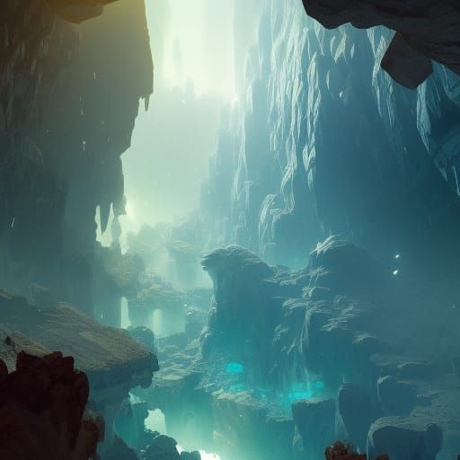 epic cave - AI Generated Artwork - NightCafe Creator