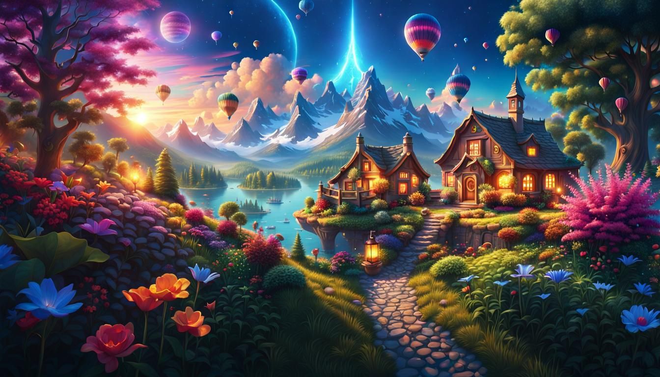 Imaginative scenes that take viewers into a world where everything ...