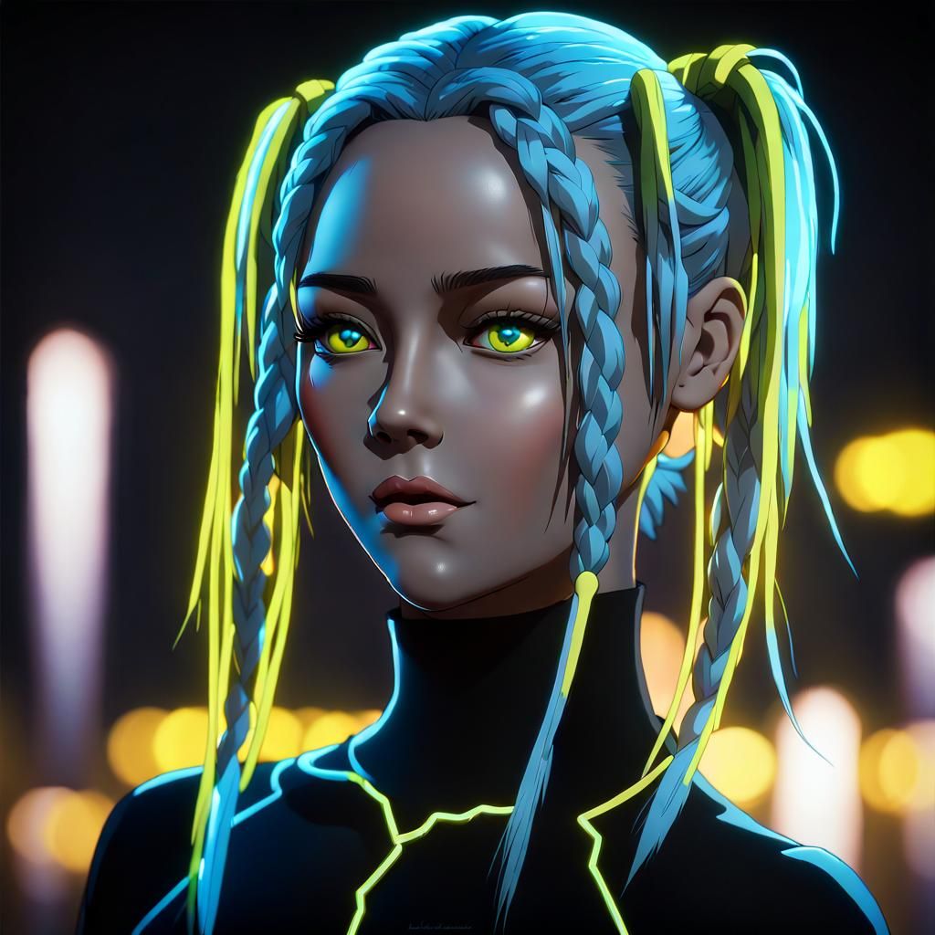 girl in a rave - AI Generated Artwork - NightCafe Creator
