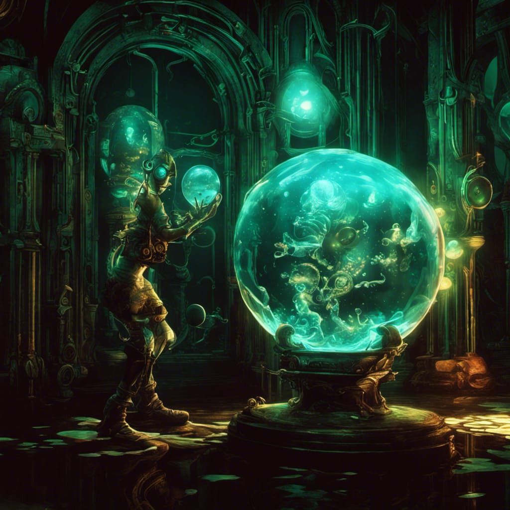 Bioshock_splicers in A glowing underwater biopunk world, Imagination ...