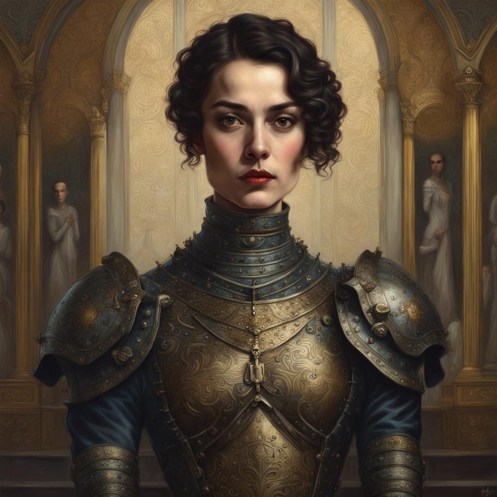 Traditional portrait of an aesthetic Shannyn Sossamon wearing large ...