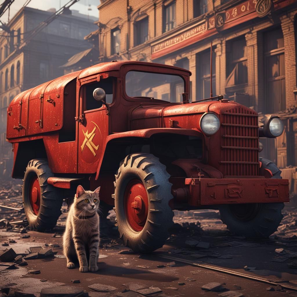 Comrade Cat - AI Generated Artwork - NightCafe Creator