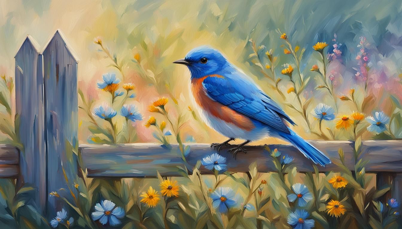 The bluebird - AI Generated Artwork - NightCafe Creator