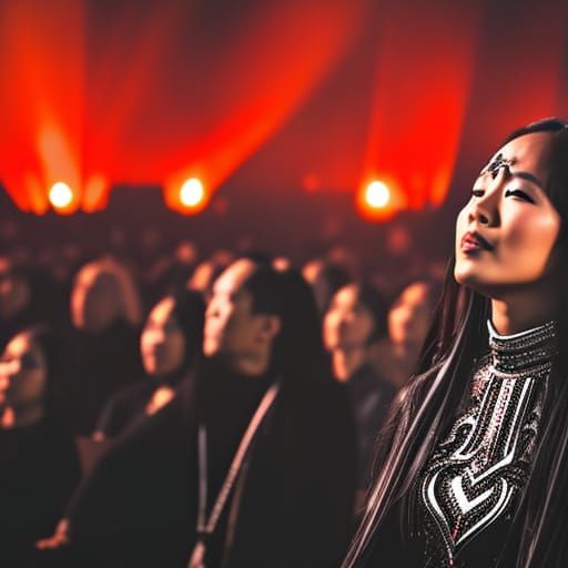 Feeling Bliss At A Concert! - AI Generated Artwork - NightCafe Creator