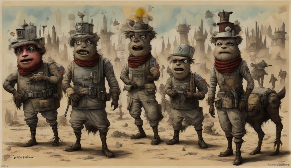 Scruffy Meat sack soldier in a strange land!