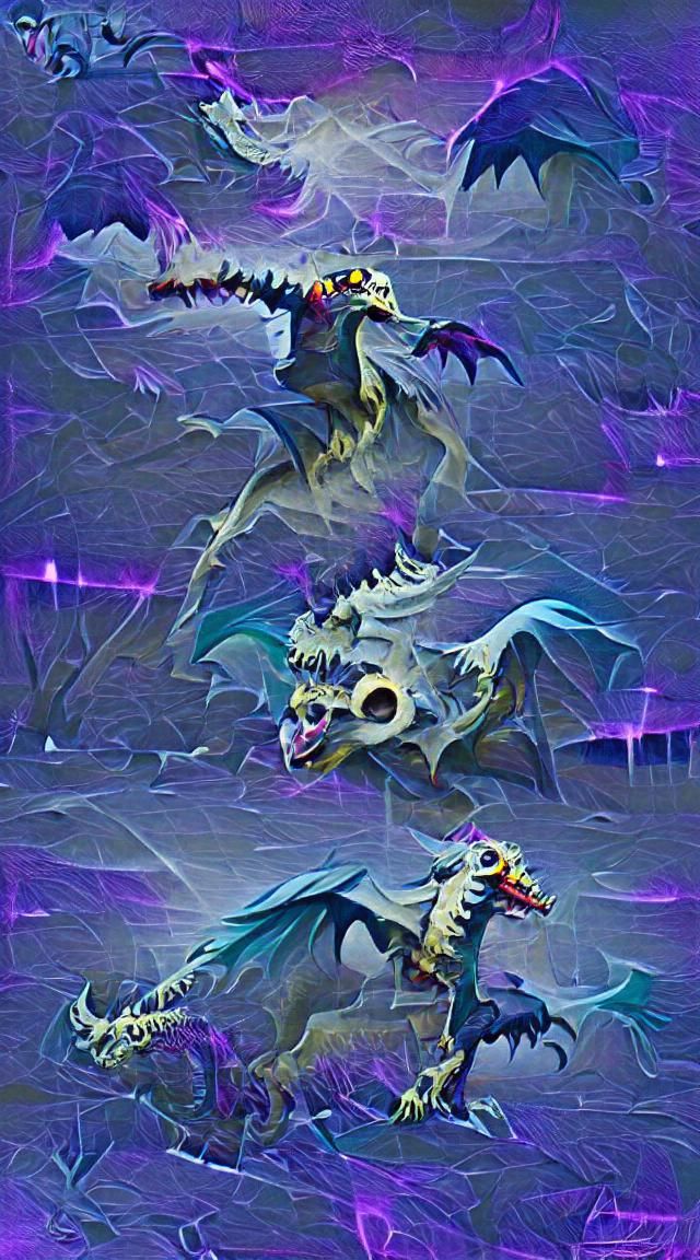 The Undead Dragon - AI Generated Artwork - NightCafe Creator