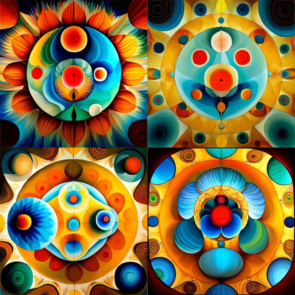 "& abstract art hyper-detailed beautiful abstract art by Hilma af Klint ...