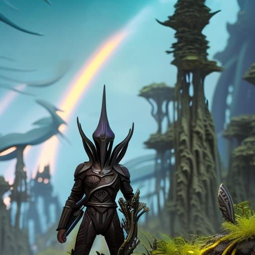 Alien knight - AI Generated Artwork - NightCafe Creator