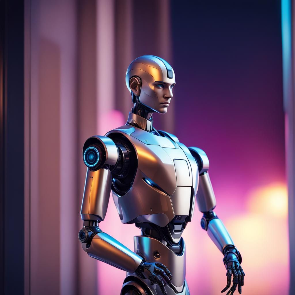 Most Detailed Stunningly Beautiful Technological Advanced Male BUTLER ...