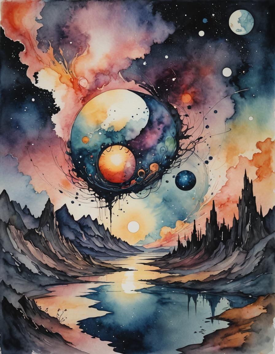 Celestial Symphony - AI Generated Artwork - NightCafe Creator