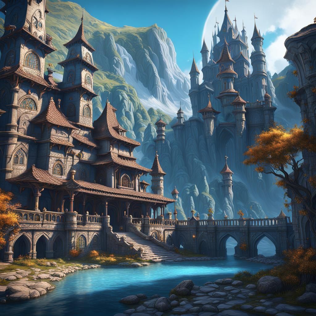 Fantasy realm - AI Generated Artwork - NightCafe Creator