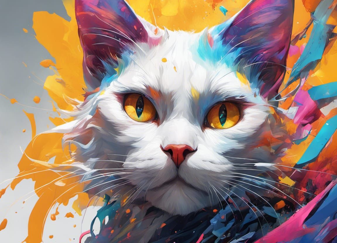 curious cat - AI Generated Artwork - NightCafe Creator