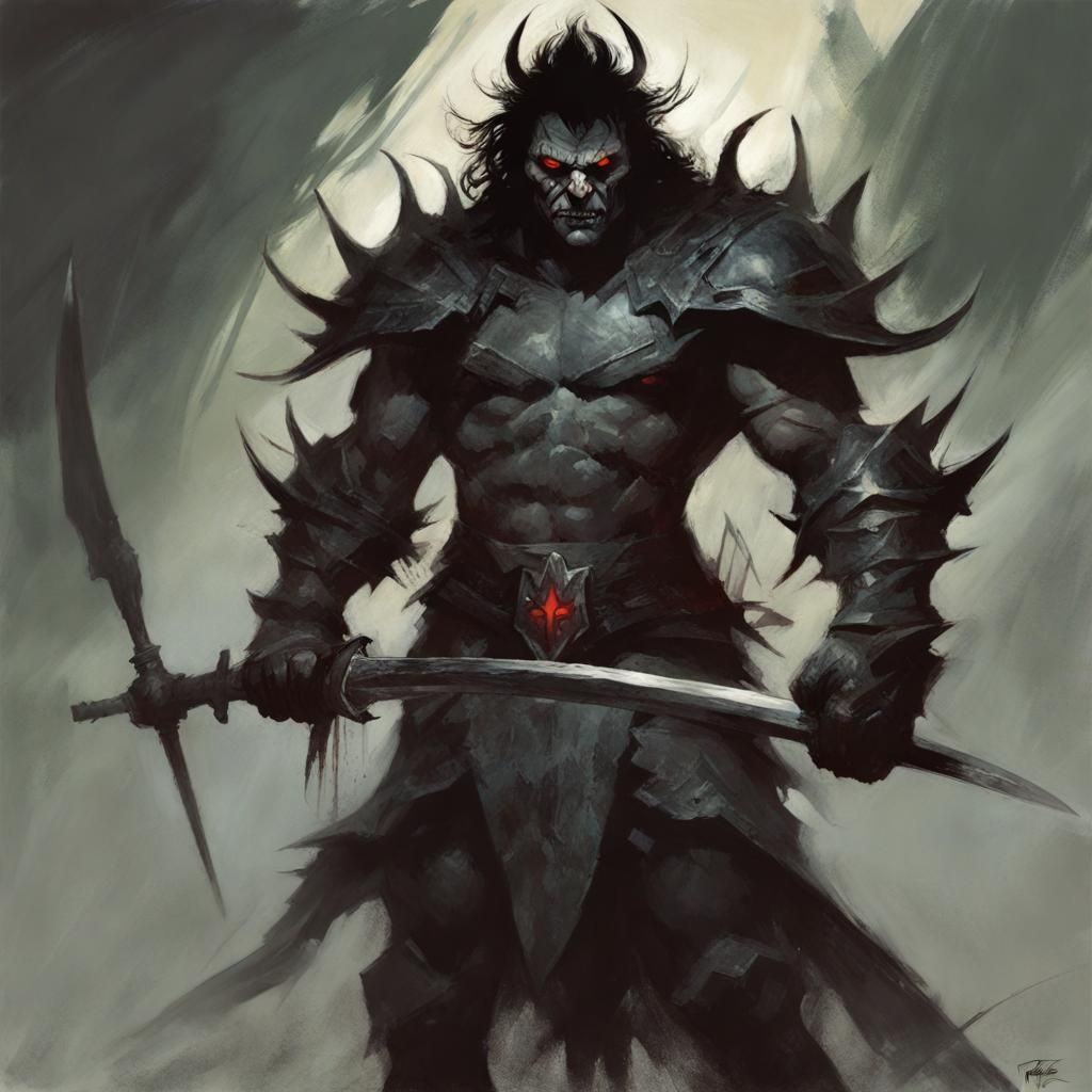 sinister by Greg Rutkowski... warrior prince - AI Generated Artwork ...