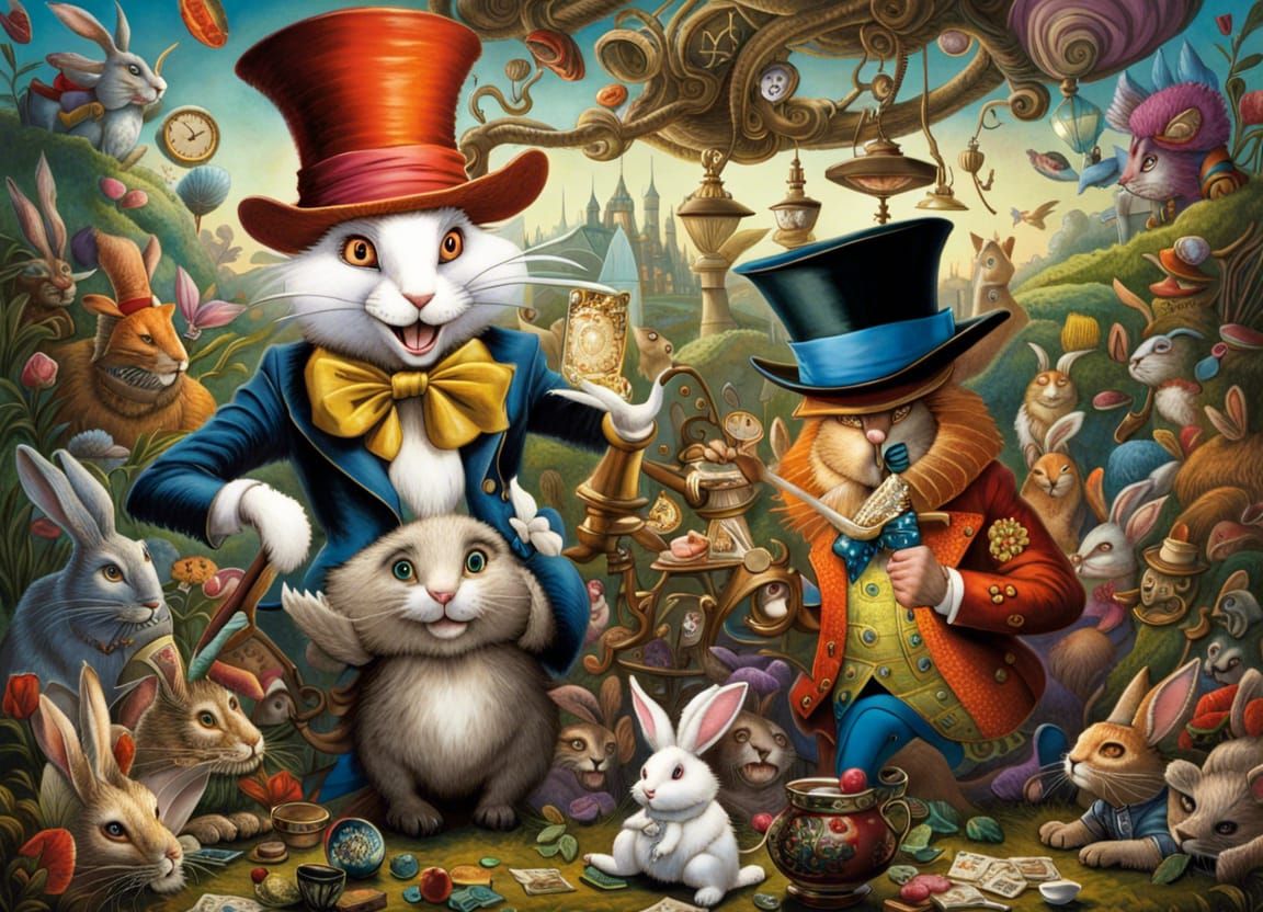 Rabbit Wonderland - AI Generated Artwork - NightCafe Creator
