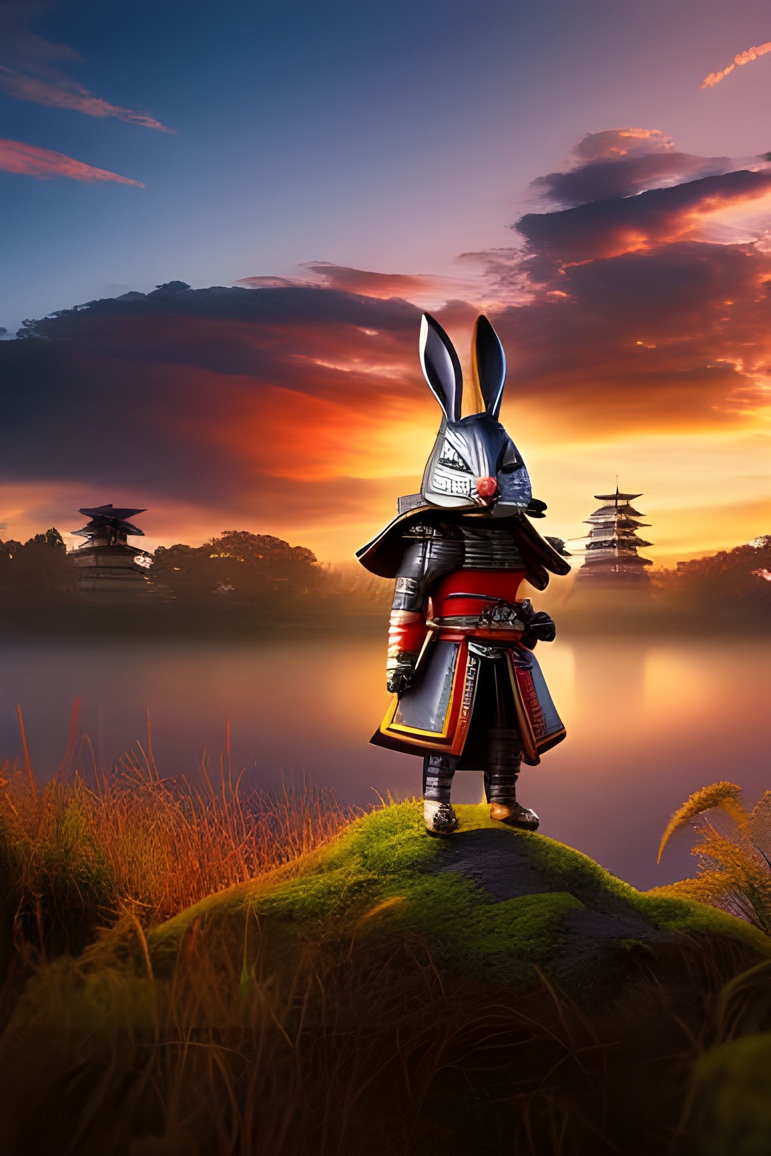 Sunset Samurai - AI Generated Artwork - NightCafe Creator