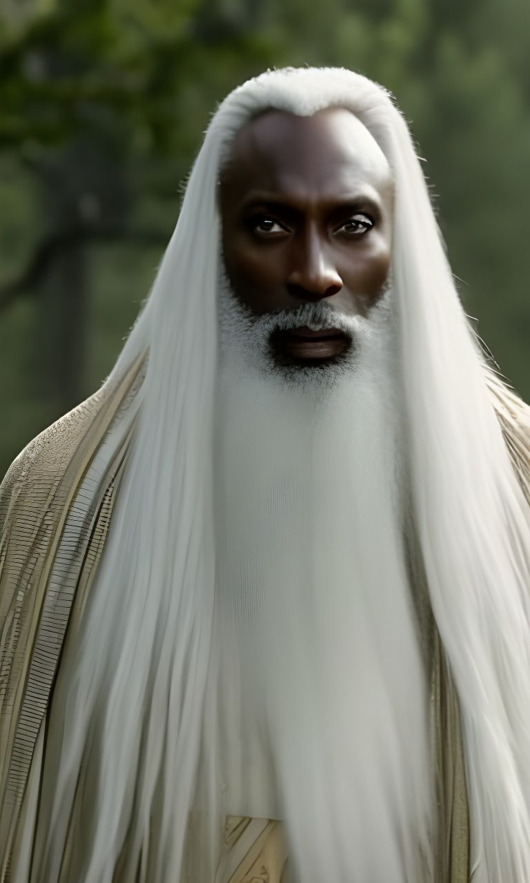 Eddie Murphy as archmage Saruman the White from lord of the rings movie ...