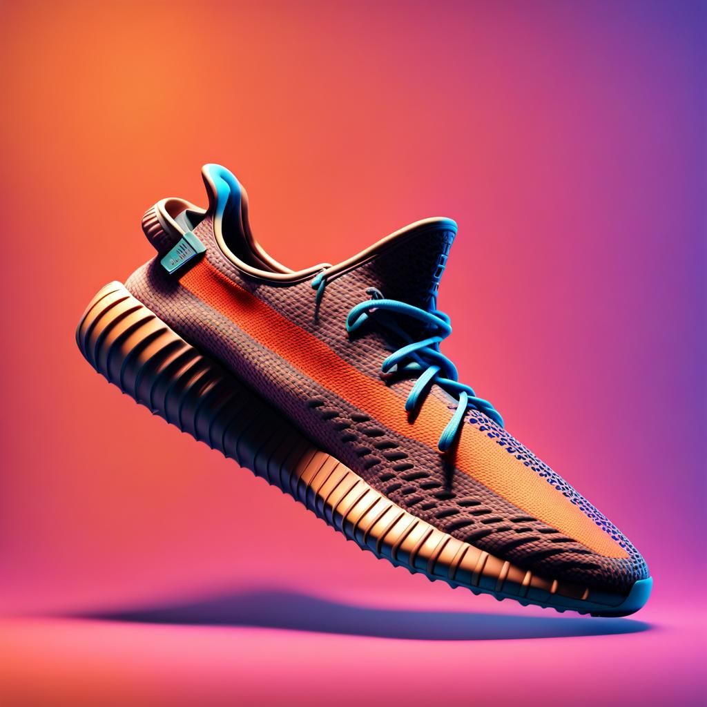 ADIDAS YEEZY BOOST 350 custom Reese’s colors - AI Generated Artwork ...