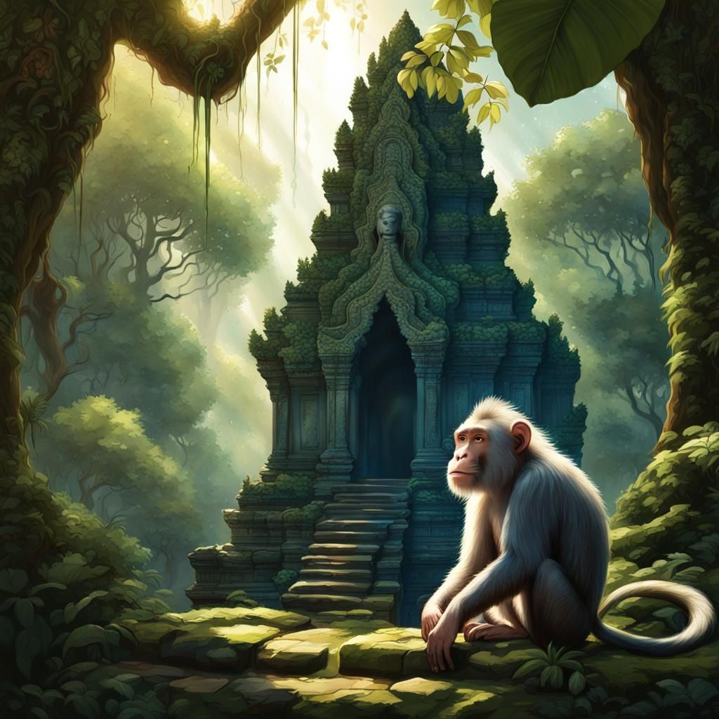 Simian Sanctuary - AI Generated Artwork - NightCafe Creator