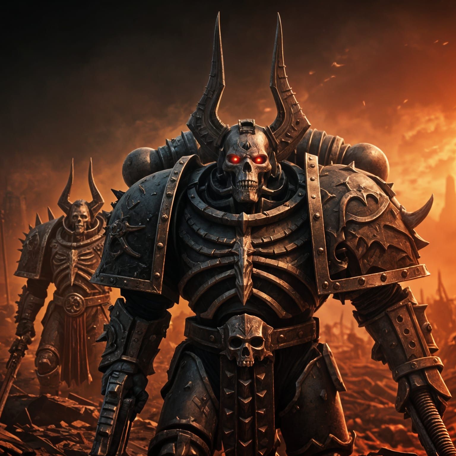 The bone Lords of Khorne - Warhammer 40k Cinematic Lords of...