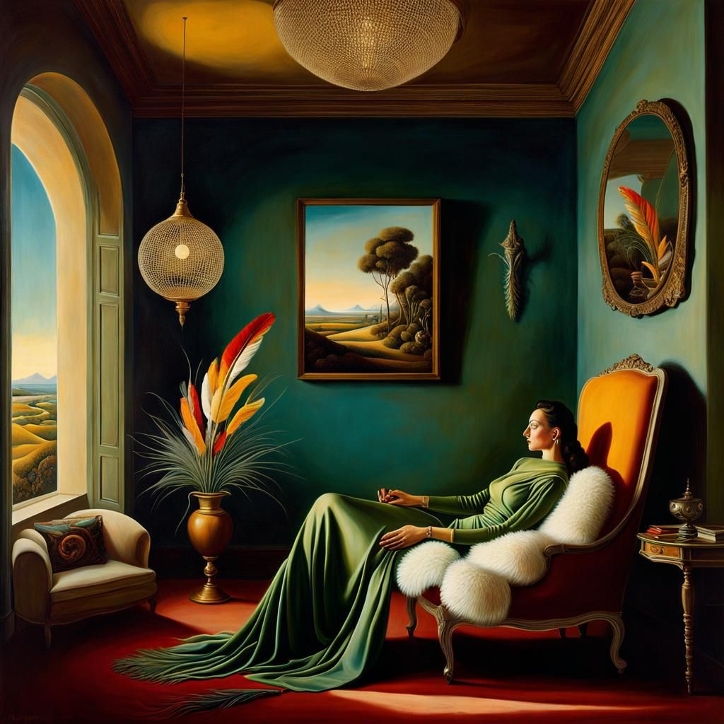 Dali ( visages cachés) un décor tiède et caressant, tissé des brins d ...