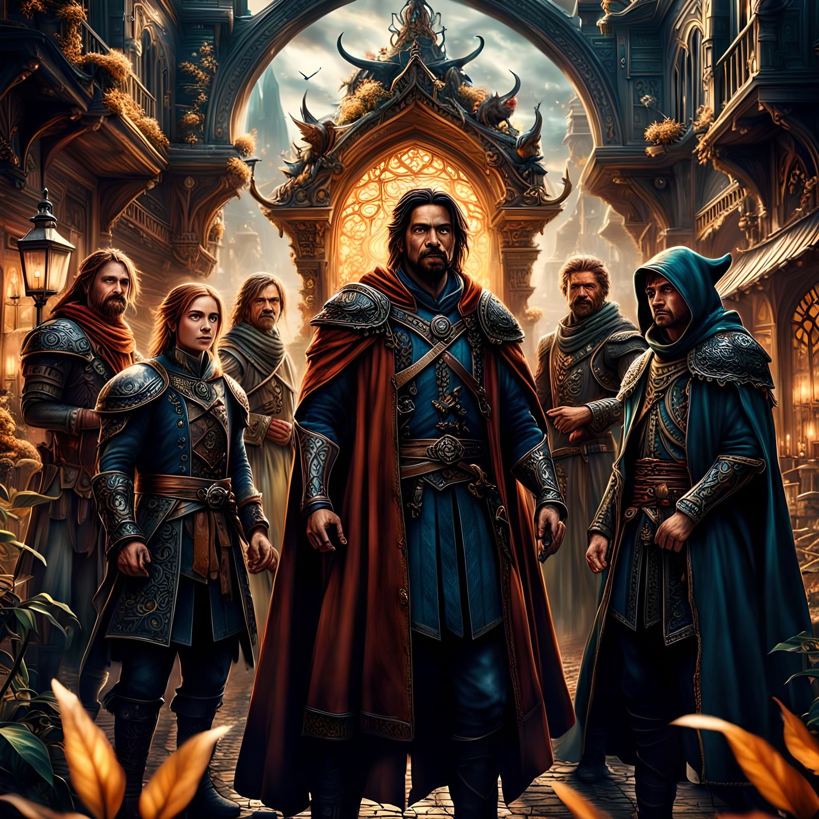 group of fantasy friends - AI Generated Artwork - NightCafe Creator