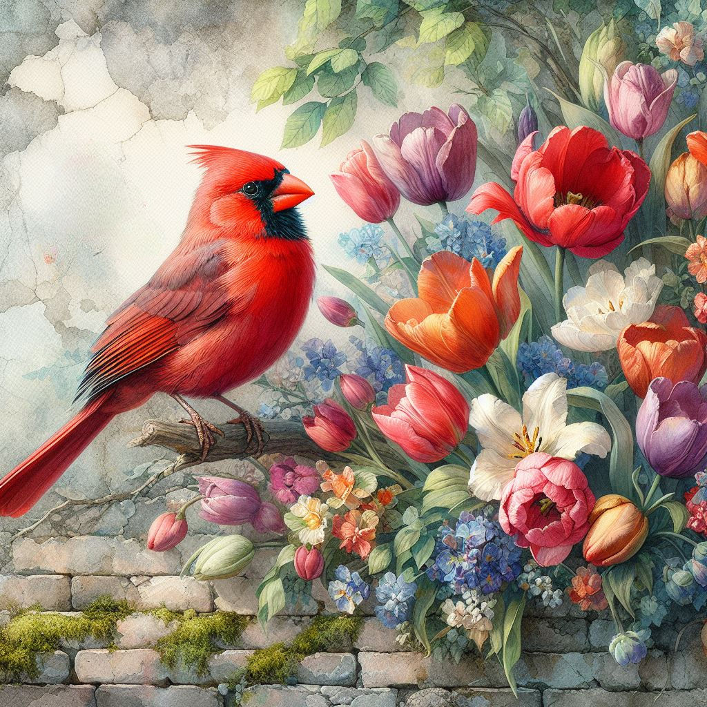 Red Cardinal - AI Generated Artwork - NightCafe Creator
