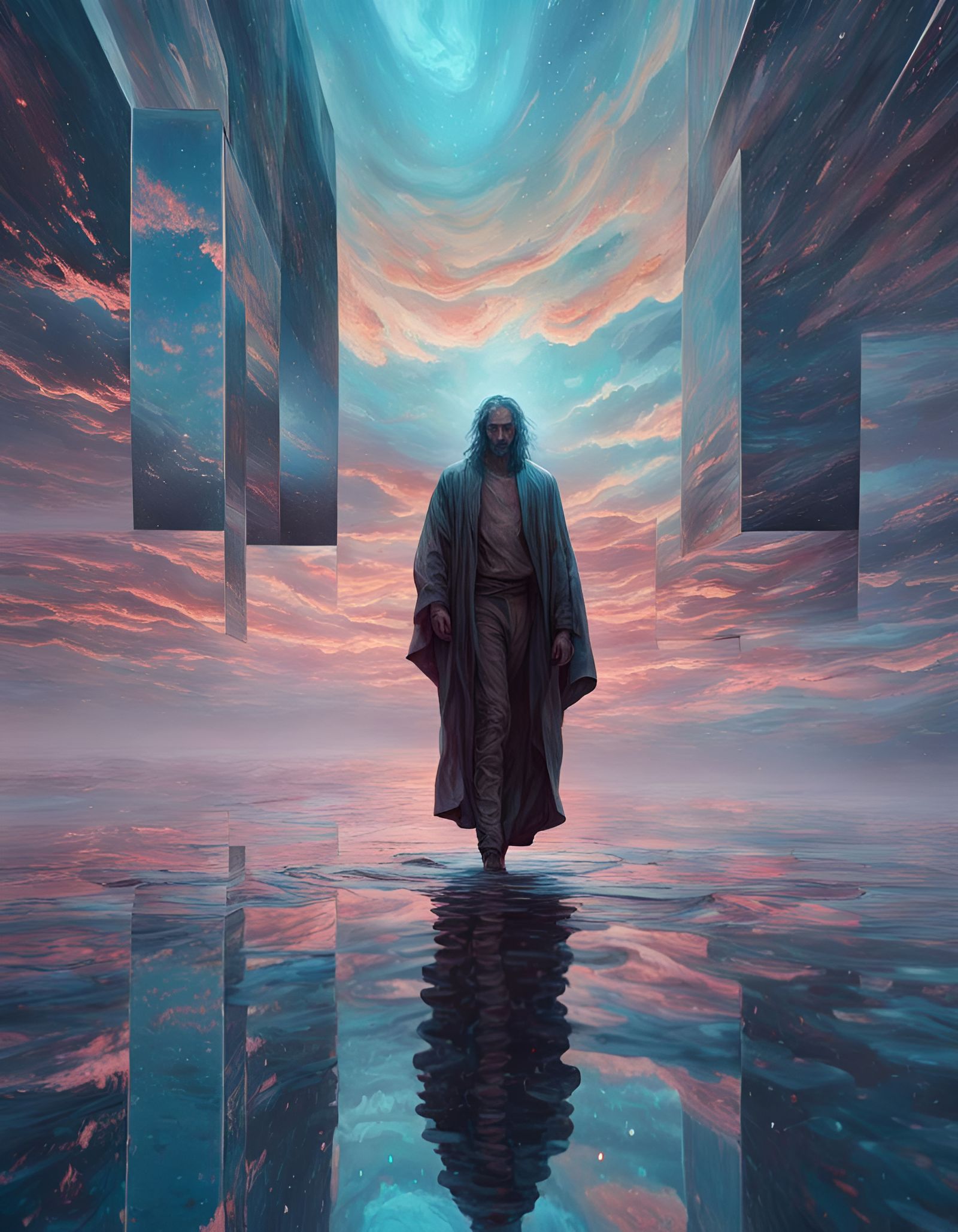 Reflecting upon one self - AI Generated Artwork - NightCafe Creator