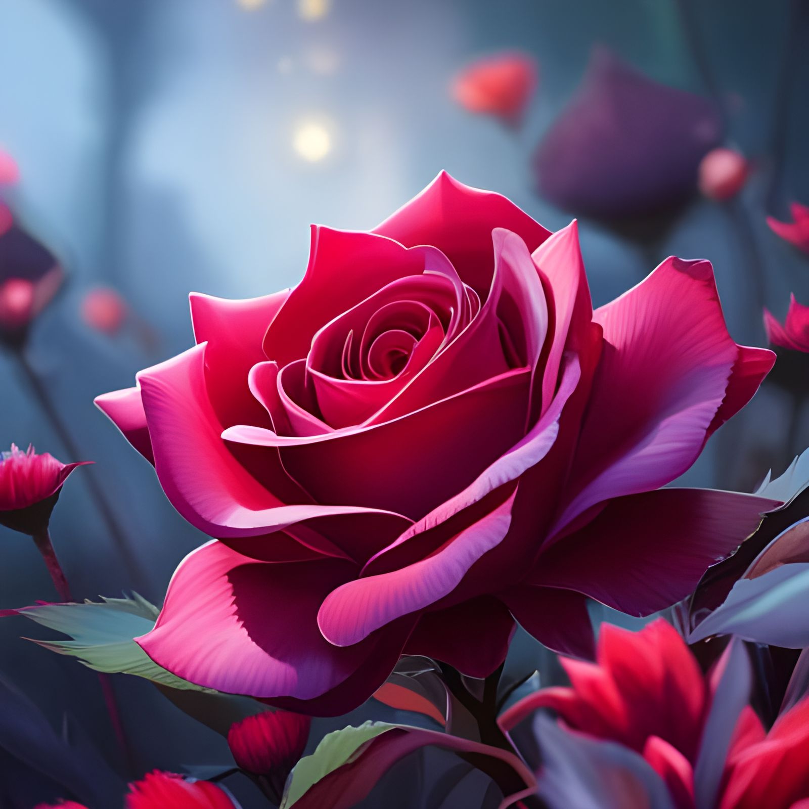 mystery rose - AI Generated Artwork - NightCafe Creator