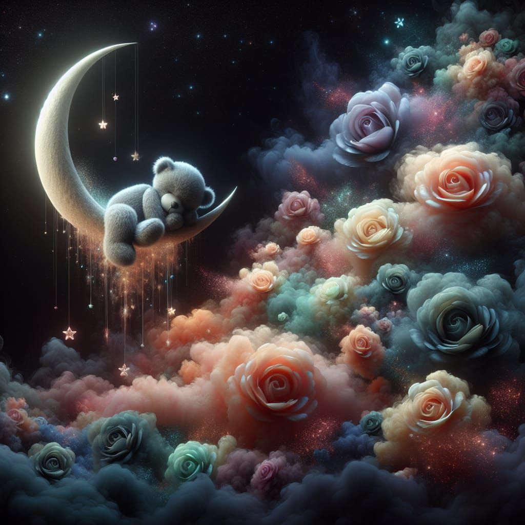 Goodnight bear - AI Generated Artwork - NightCafe Creator