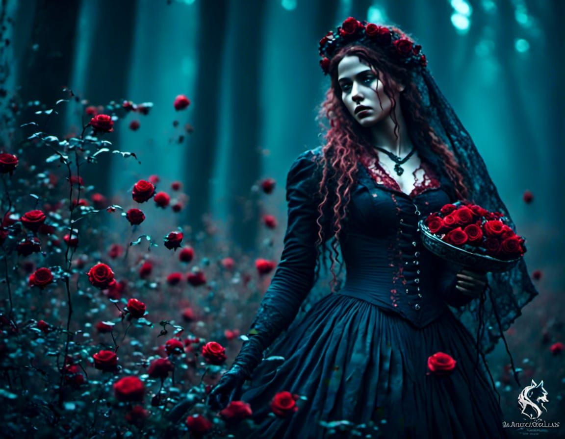 Of blood and roses - AI Generated Artwork - NightCafe Creator