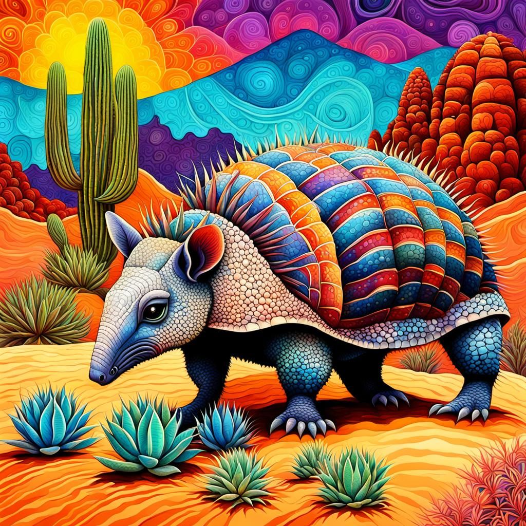 Cute armadillo - AI Generated Artwork - NightCafe Creator