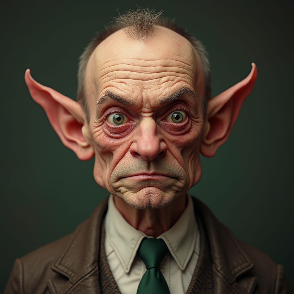 Chip Chipperson Meets Jim Norton in Surreal Fusion - AI Art