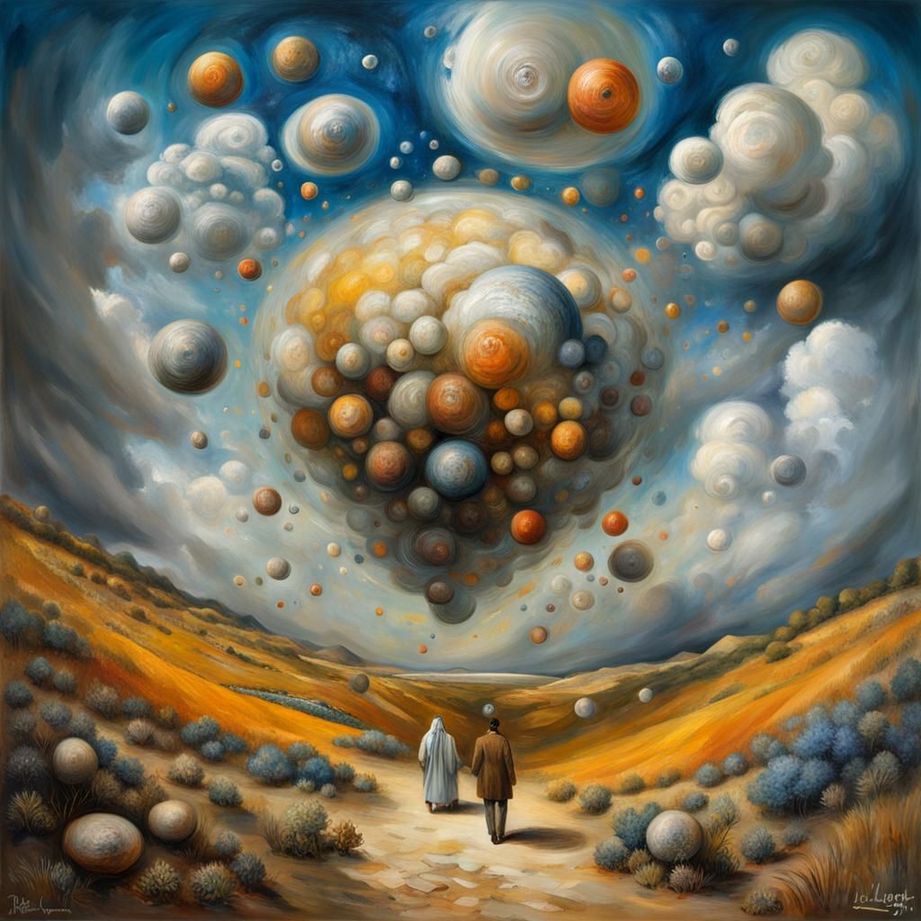 Playing with the clouds - AI Generated Artwork - NightCafe Creator