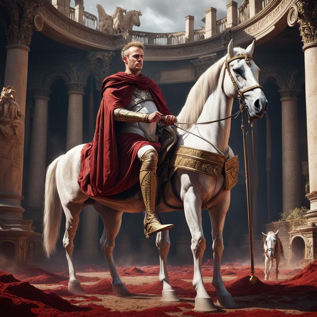 Caligula and Incitatus - AI Generated Artwork - NightCafe Creator