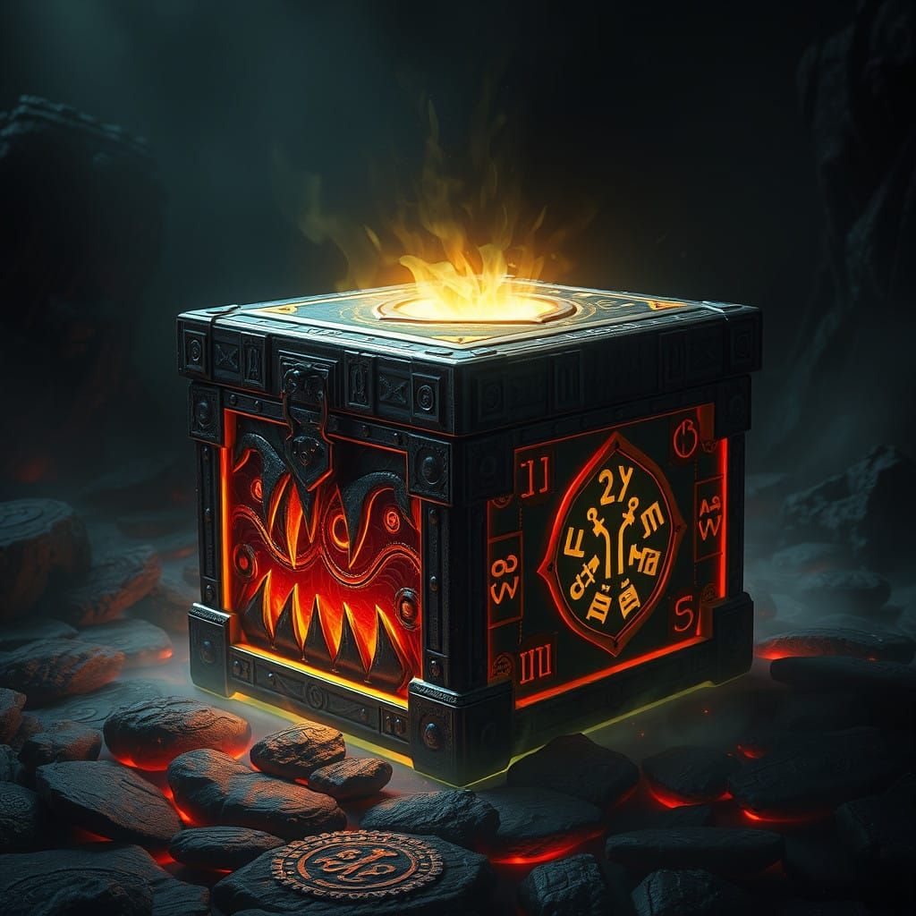 Reely scary box with sharp teeth - Ancient, Glowing Box of ...